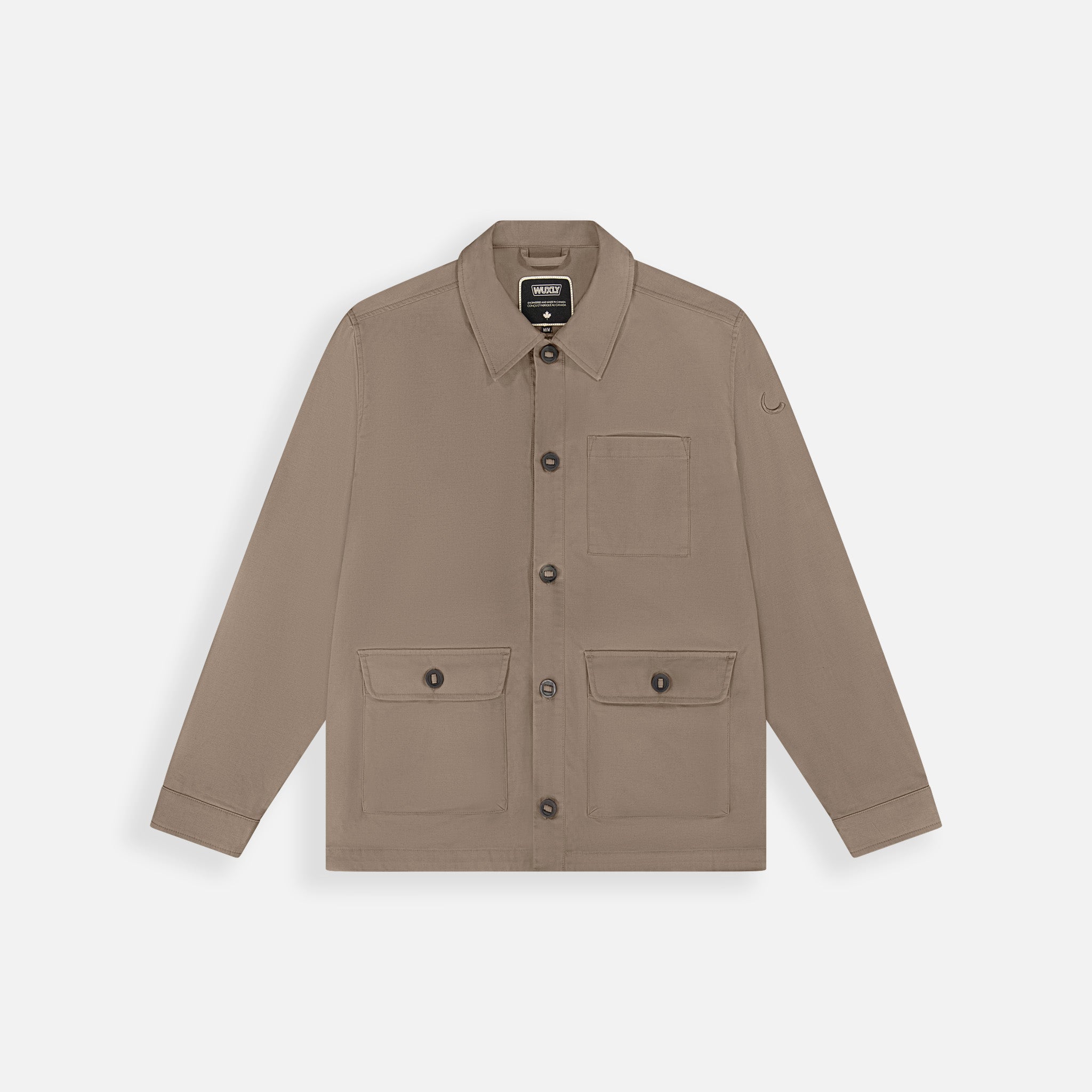 Men’s Khaki Shirt Jacket – Wuxly
